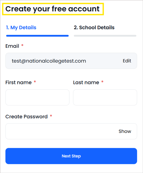 How do I check if I have a National College account?