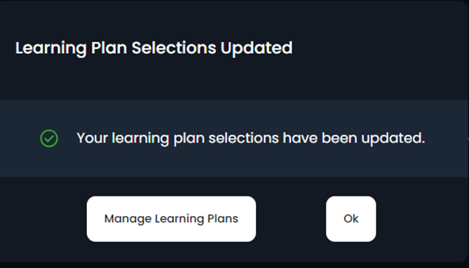 How to add or remove content from my own learning plan